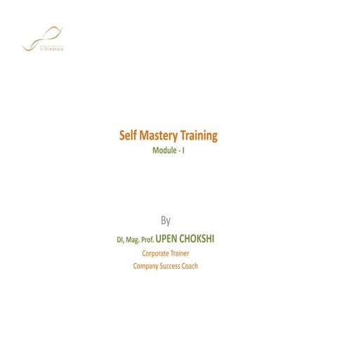 Aspects Of Self Mastery | PPTX