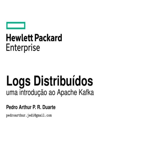 Tdc2016poa Trilha Arquitetura Apache Kafka Uma Introdução A Logs Distribuídos Ppt 