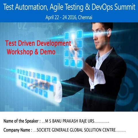 Test Driven Development Workshop Demo Pptx