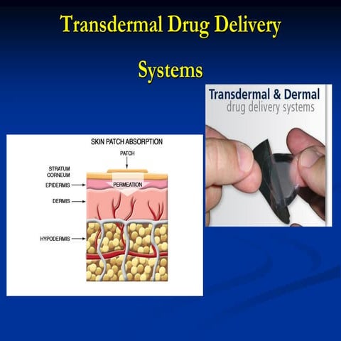 Transdermal drug delivery and ocular preparations - Pharmaceutics | PDF