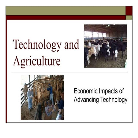 Technology and agriculture | PPT