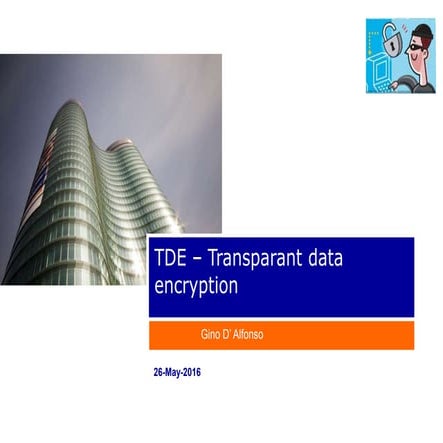 Tde oracle customer_demo | PPTX