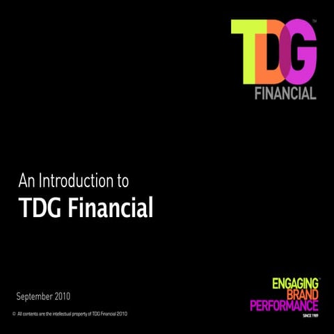 Tdg Financial General Credentials[1] | PDF | Advertising Industry | Industries