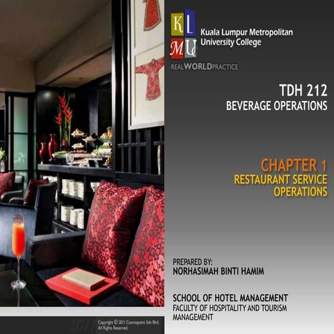 Organization chart of food and beverage department | PPTX