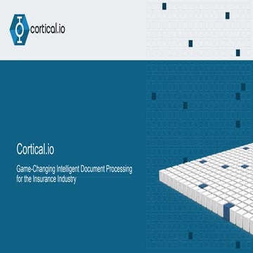 Cortical.io - InsurTech Innovation Award 2022 | PPT