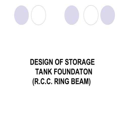 Design of storage tank foundation.pptaaa | PPT