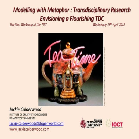 Tea-time at the TDC: Modelling with Metaphor and Transdisciplinary ...