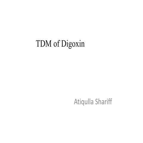 Digoxin | PPTX