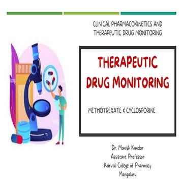 TDM of METHOTREXATE & CYCLOSPORINE-5th Pharm.D Karavali.pdf