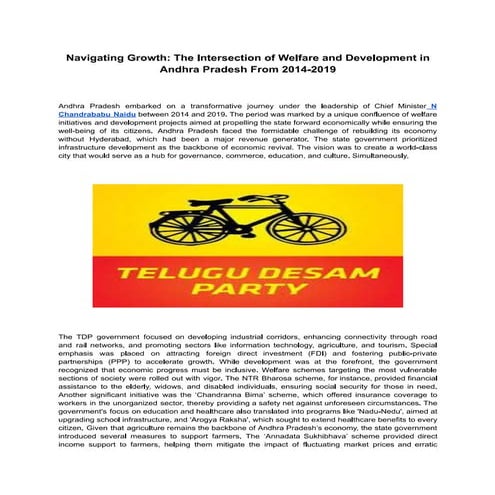 Navigating Growth: The Intersection of Welfare and Development in ...