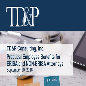 Practical Employee Benefits for ERISA and NON-ERISA Attorneys | PDF