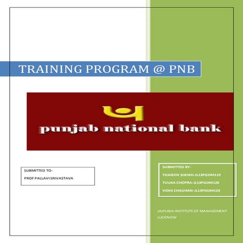 TRAINING @ PNB | DOCX