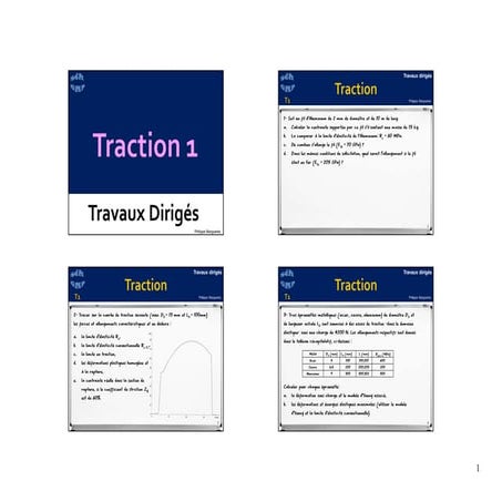 traction travaux | PPT