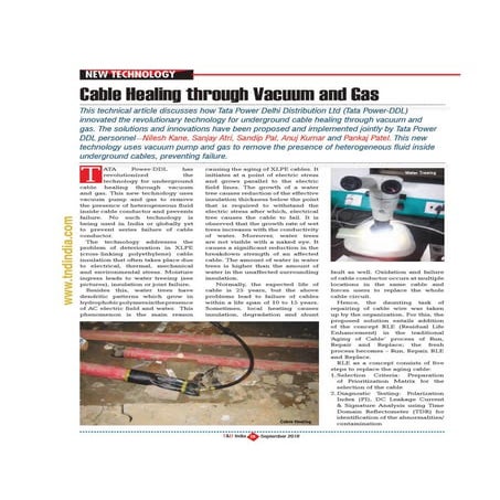 Cable Healing through Vacuum and Gas | PDF