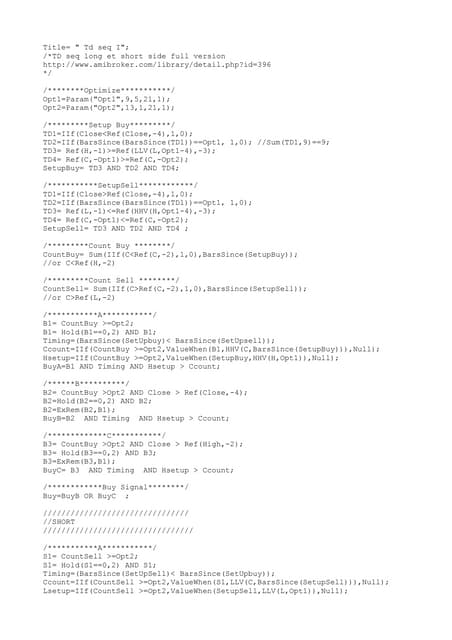 AmiBroker ApplyStop Introduction | PDF