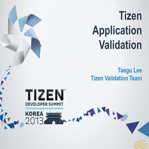 TIZEN Application Validation | PDF