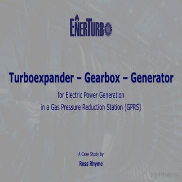 Turboexpander - Gear - Generator | PPT