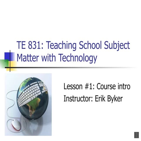Te 831.Lesson1 | PPT