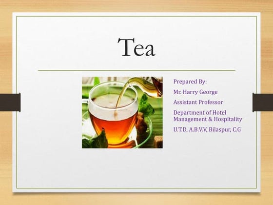Process flow chart tea processing | PPTX | Home Appliances | Home & Garden
