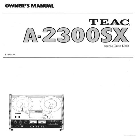 Teac a 2300 sx | PDF