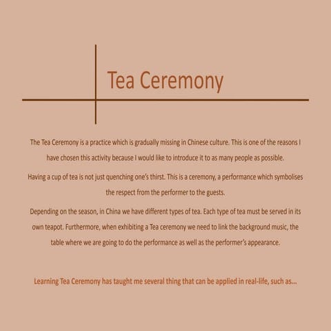 Tea ceremony | PPTX