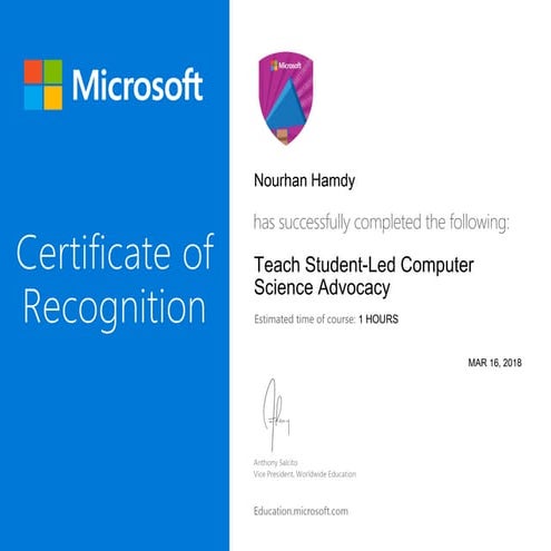 Teach Student-Led Computer Science Advocacy. | PDF