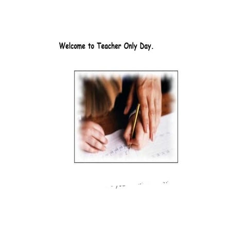 Teacher Only Day Good Copy | PPT | Christianity | Religion & Spirituality