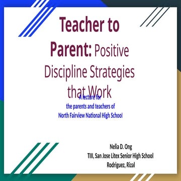 Teacher-to-ParentPositiveDiscipline.pptx