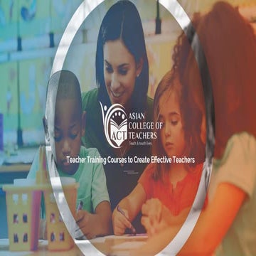 Teacher Training Courses to Create Effective Teachers | PPTX ...