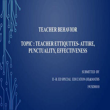 Teacher behaviour | PPTX
