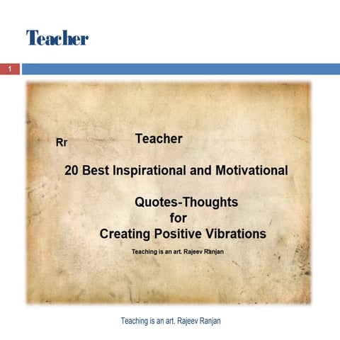 Teacher 20 best inspirational and motivational quotes for good teacher ...