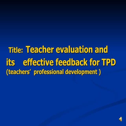 Teacher evaluation for_tpd_(jiyun_kang) | PPT