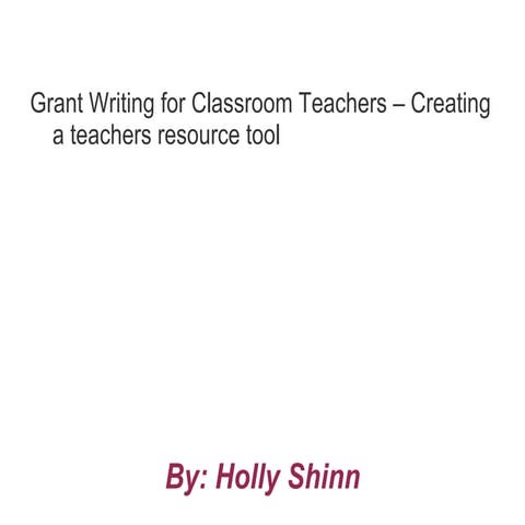 Teacher Grant Presentation | ODP