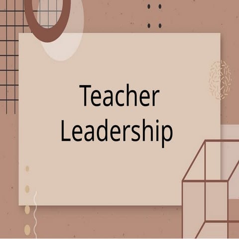 TEACHER LEADERSHIP THE TEACHER AND THE COMMUNITY | PPTX