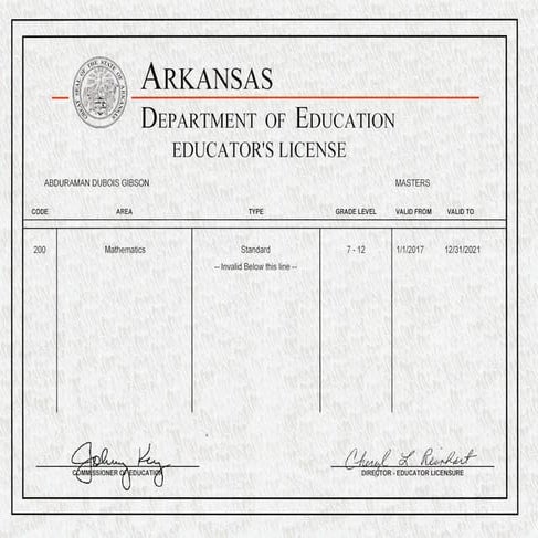 Teacher license with masters | PDF