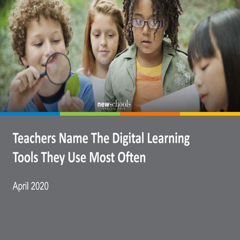 Teachers Name The Digital Learning Tools They Use Most Often | PPT