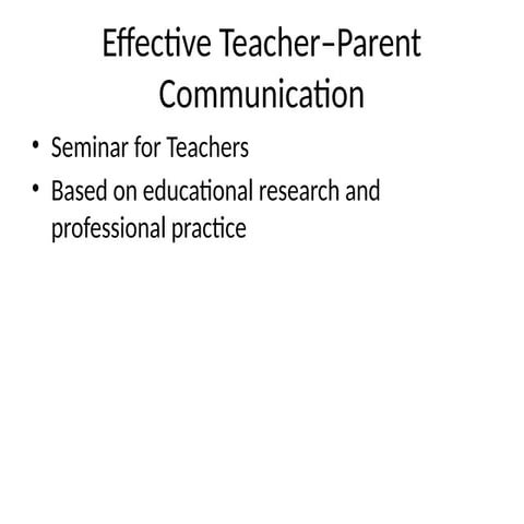 Effective Teacher–Parent Communication Strategies for Student Success ...
