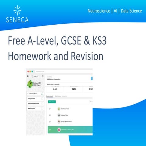 Seneca Learning - School Presentation | PDF