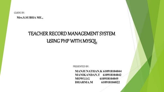 Time Table Management System Pptx Computing Technology And Computing