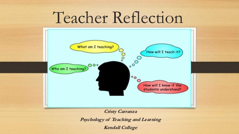 Teacher Reflection teacher-reflection