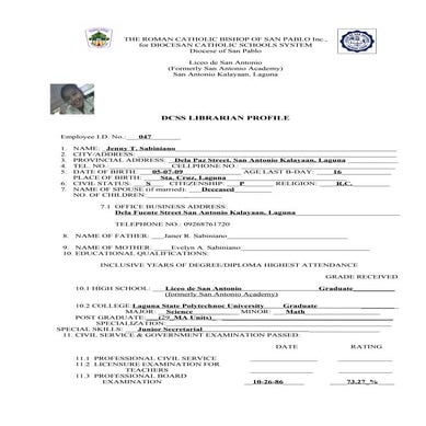 Teacher Resume | DOC