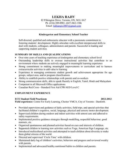 Anitha General Resume | DOCX