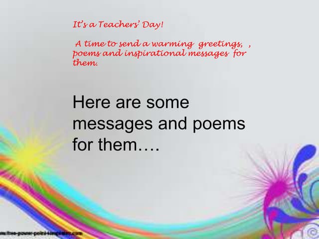 Teachers' Day Script 2016 (macunay) | DOCX