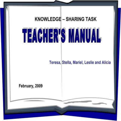 Teacher's Manual | PPT