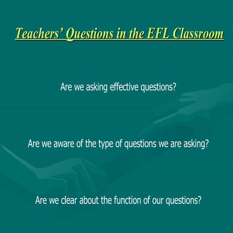 Teachers Questions | PPT | Free Download
