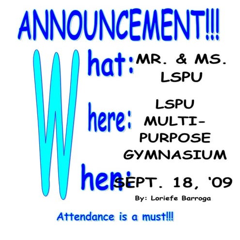 Teachers Announcement | DOC