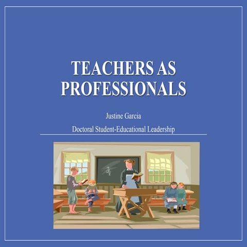 Teachers as Professionals | PPTX
