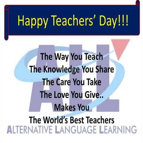 Teachers day | PPTX
