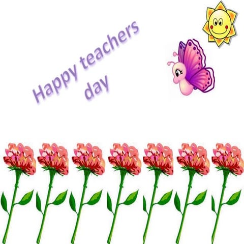 happy teachers day opening slide | PPT