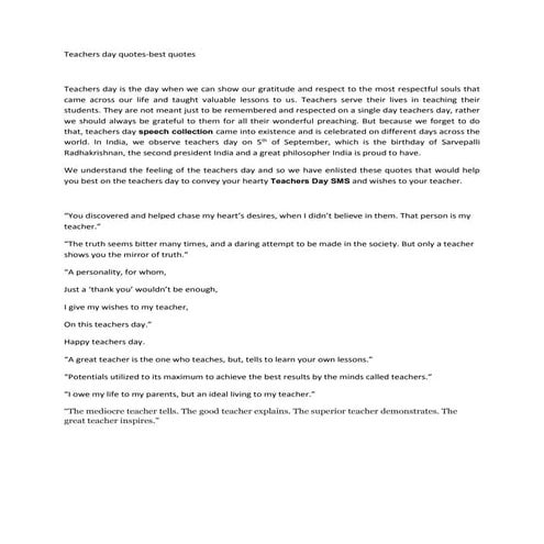 Teachers' Day Script 2016 (macunay) | DOCX